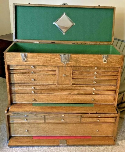 Gerstner 52/62 Journeyman’s Machinist Tool Makers Box Chest W Base ...