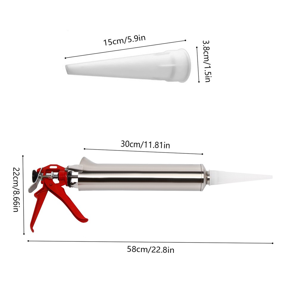 Cement Grout Mortar Pointing Grouting Gun Sprayer Applicator Tool W/2 ...