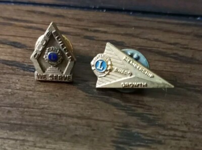 Vintage Lions Club Membership Award Growth & We Serve Builder Club ...