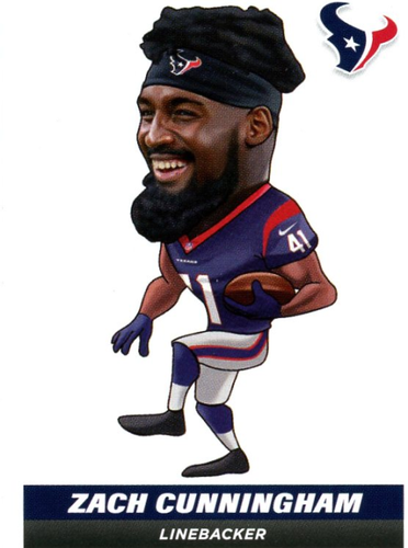 2021 Panini Stickers #169 Zach Cunningham ILLUSTRATED Houston Texans ...