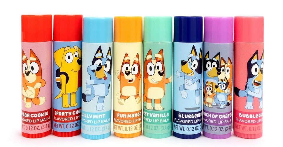 Kids Bluey Flavored Lip Balm 8 Tear & Share Classroom Gifts Easter ...