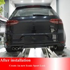 Fits VW GOLF 7 VII MK7 R R-LINE 2014-2017 REAL CARBON Rear Bumper ...