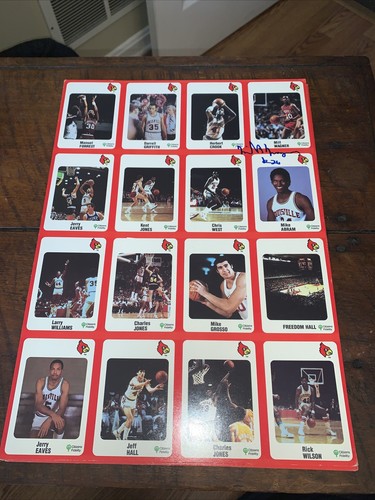 University Of Louisville Basketball Collegiate 16Card Sheet - Milt ...