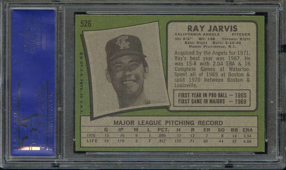 1971 Topps - #526 Ray Jarvis for sale online | eBay