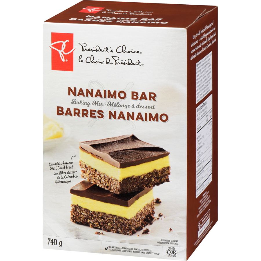 President's Choice Nanaimo Bar Baking Mix 740g - Authentic Canadian ...