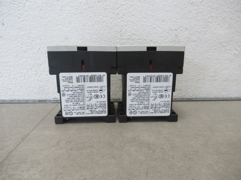 2x Siemens 3RT1017-2BB42 Teleruttore Bobina 24V Dc 5,5kW | eBay