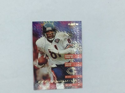 1995 JEFF GRAHAM CHICAGO BEARS vintage MINT FLEER 55 | eBay