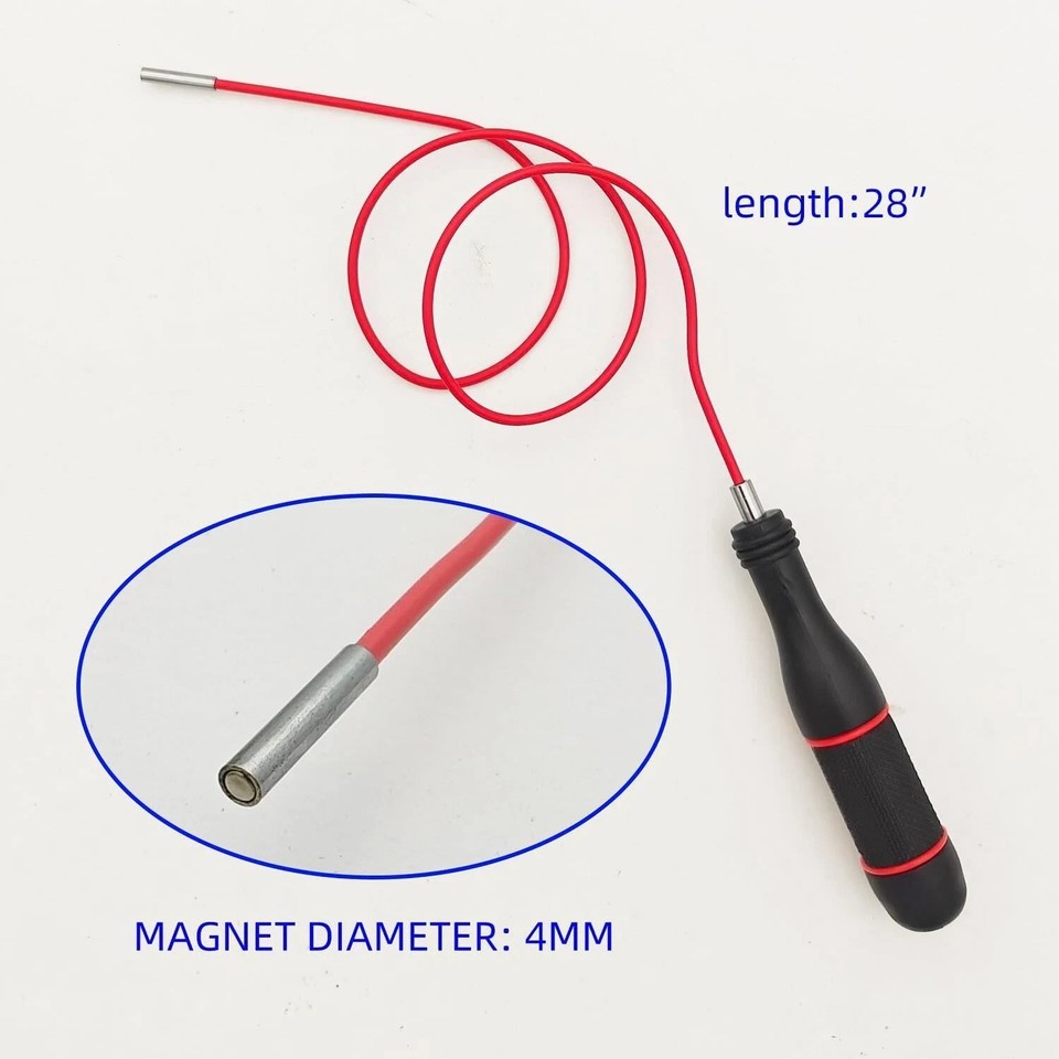 .GUTIMORE Flexible Magnetic Pickup Tool 4mm Long Reach Bendable Magnet ...