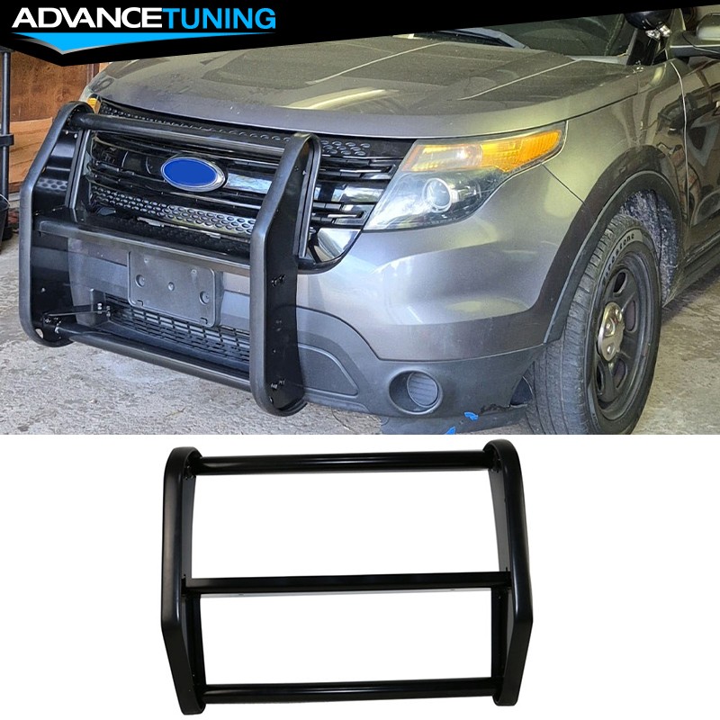 For 11-15 Ford Explorer Interceptor Front Bumper Hood Bull Bar Push ...