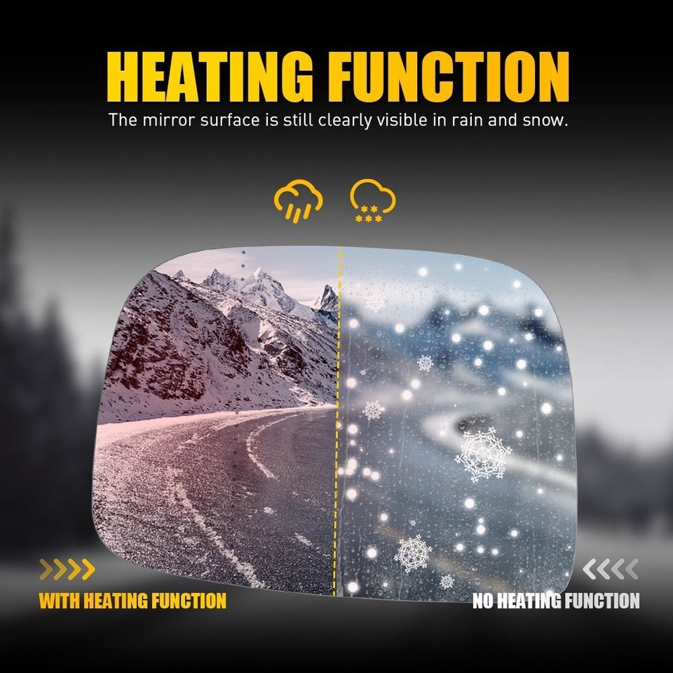 Front View Mirror Glass Heated Passenger RH For Volvo XC60 2010-2017 GA ...