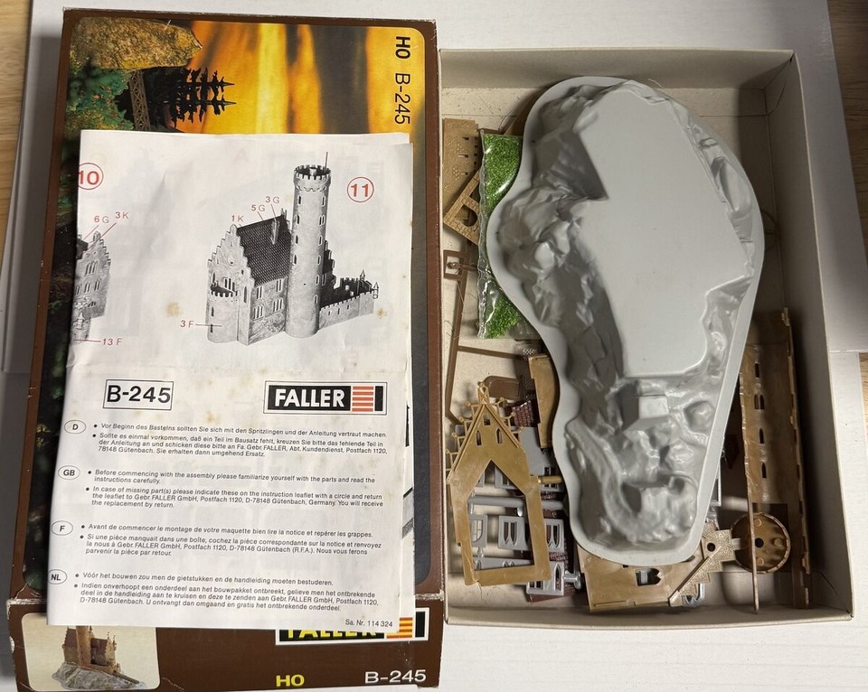 Faller B-245 HO Scale Lichtenstein Castle Plastic Model Building Kit | eBay