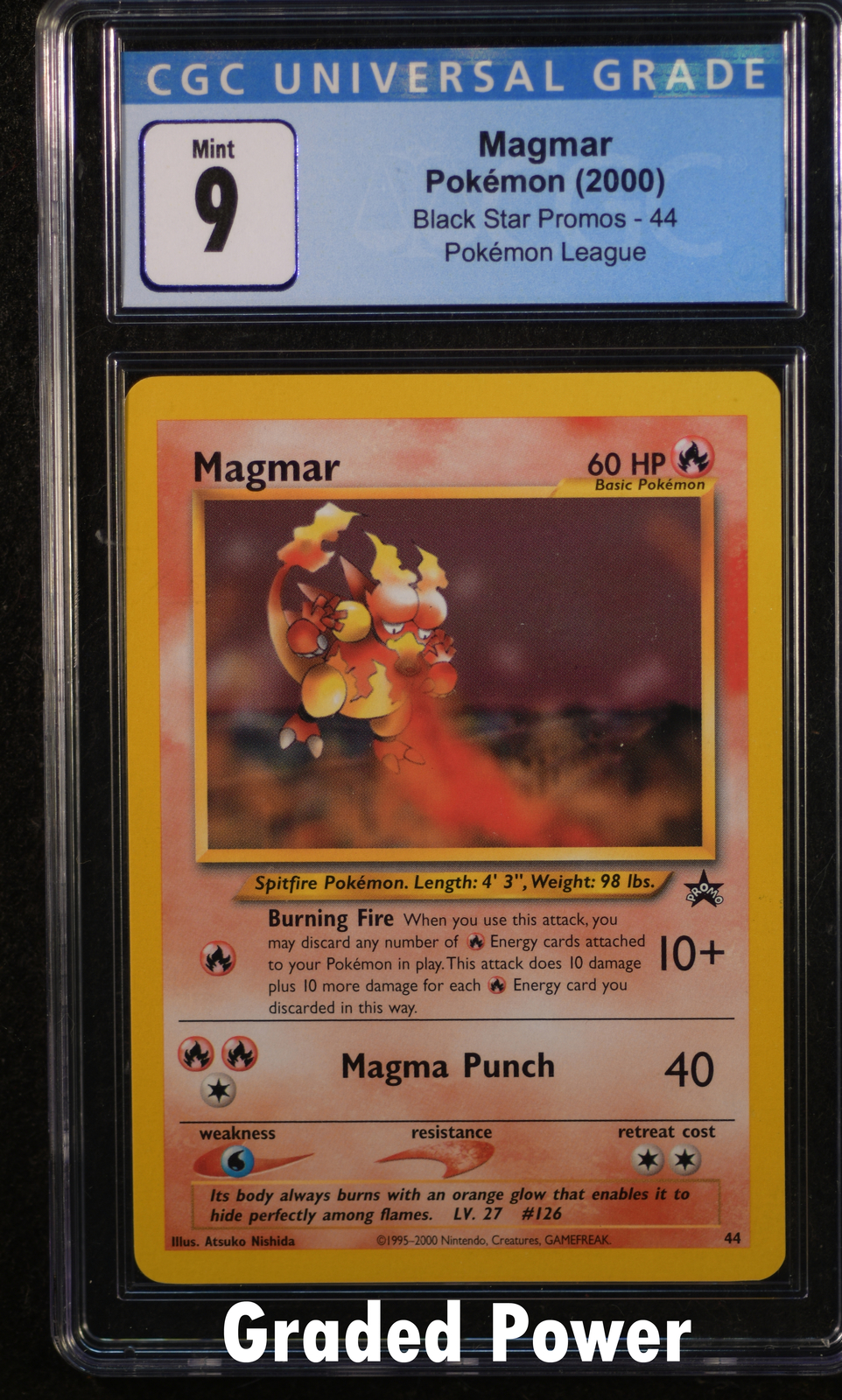 Promo Magmar Black Star Promo CGC 9 (0286) #44 Pokemon | eBay