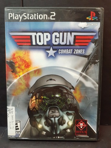Top Gun Combat Zones Sony PlayStation 2 PS2 Titus Paramount Single ...