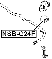 Front Stabilizer Bar Bush D26 Fits Nissan 54613-4N010, 54613-4P006 ...