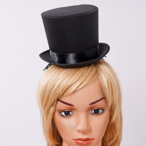 Party Top Hat Hair Hoop Banquet Ball Magic Hat with Hairpin Fasten ...