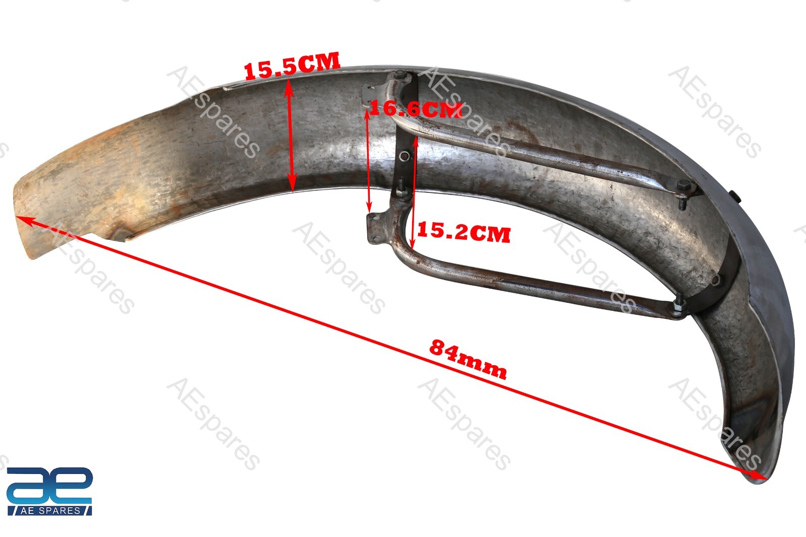 For BSA Gold Star Front and Rear Mudguard Raw Set With Complete Stay ...