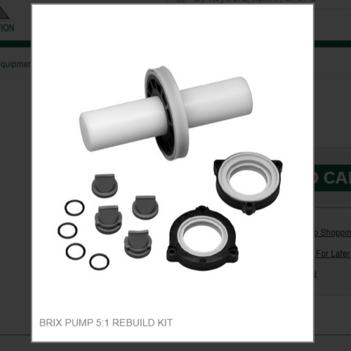 BRIX PUMP 5:1 REBUILD KIT, # 94-433-01 | eBay