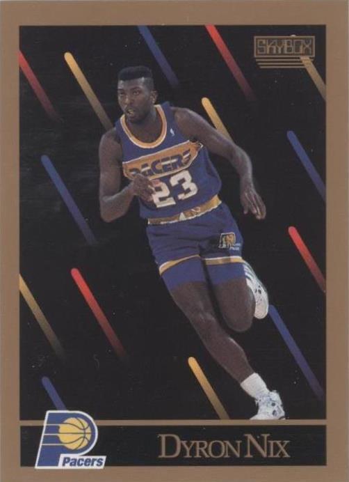 1990-91 Skybox - Dyron Nix #118 Nix Portrait Photo on Back (RC) for ...