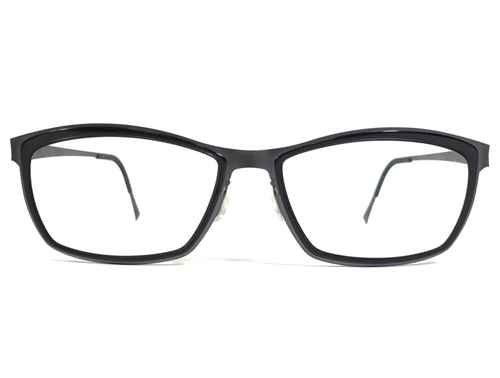 Lindberg Eyeglasses Frames 9706 U14 Shiny Black Matte Dark Purple 53-16 ...