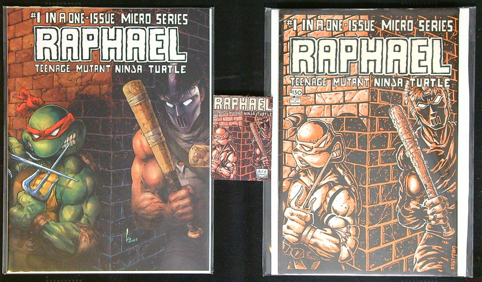 TMNT Mirage Raphael #1 Micro Series First Print + Rare 35th Anniversary ...