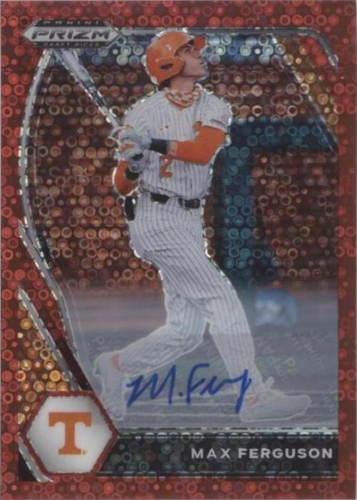2021 Panini Prizm Draft Picks - Max Ferguson #PDP160 Red Donut Circle ...