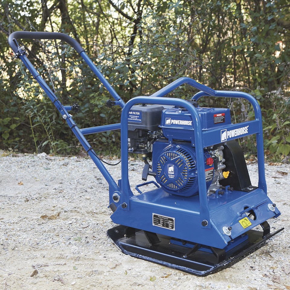 Powerhorse Single-Direction Plate Compactor with 7 HP Powerhorse Engine ...