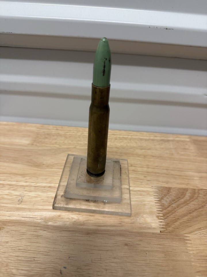 Vintage WWII Trench Art Brass 50 Caliber Bullet Lighter W/Base | eBay