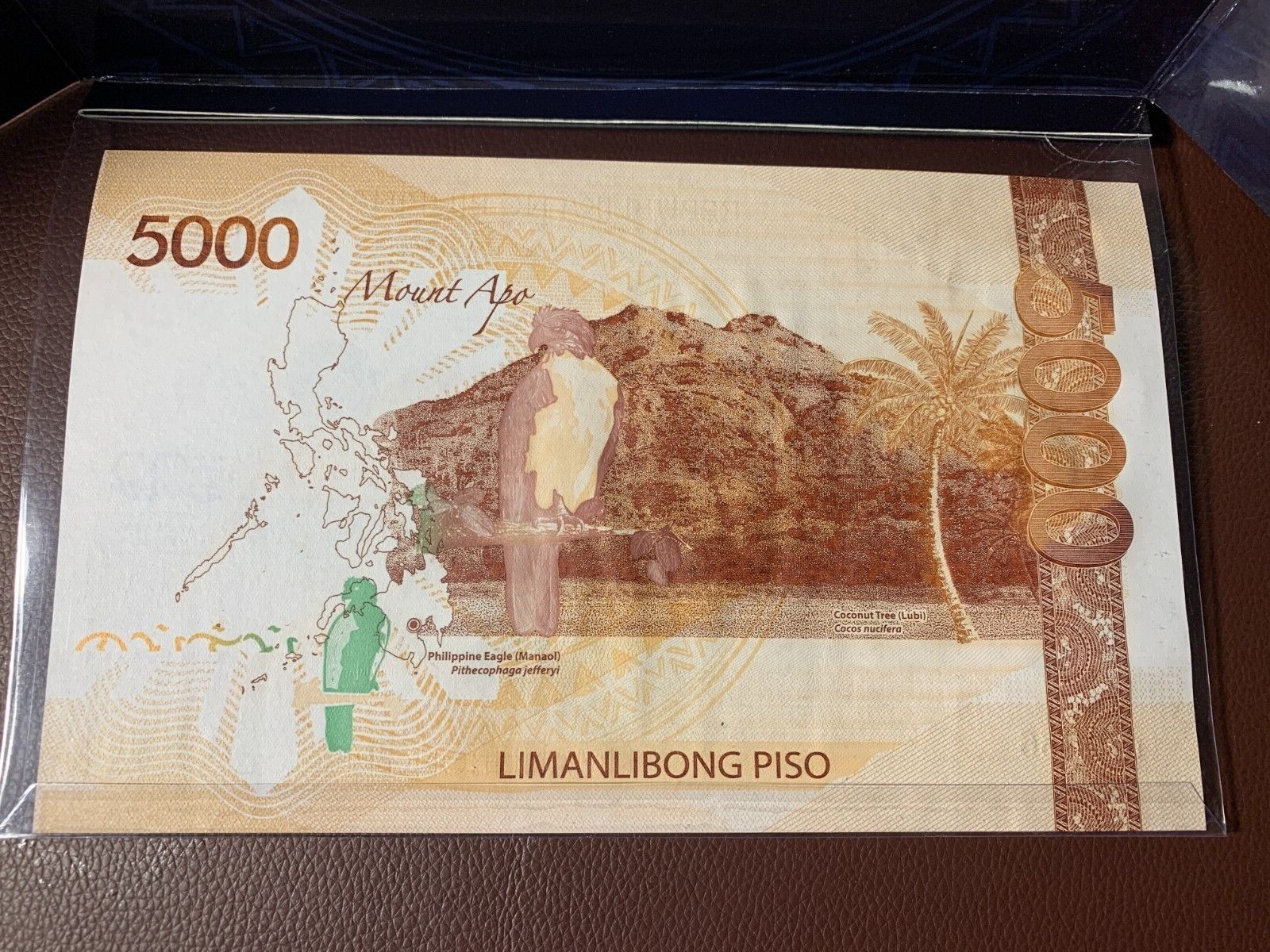 2021 PHILIPPINES 5000 PISO LAPU LAPU COMMEMORATIVE BANKNOTE IN FOLDER ...