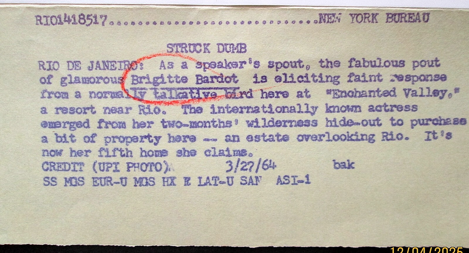 BRIGITTE BARDOT: (COLLECTION OF RARE 1960,S CANDID PHOTOS & SNIPES) | eBay