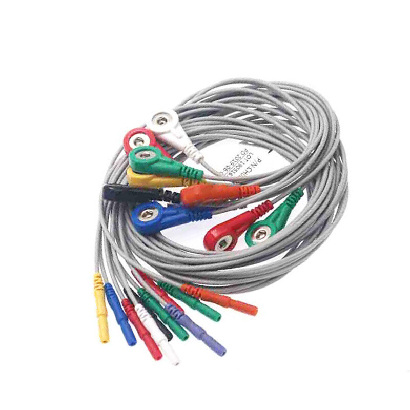 Universal 10-lead ECG/EKG TPU Cable Holter Recorder Patient Monitor 0 ...