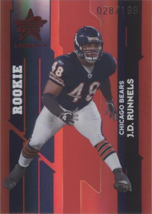 2006 Leaf Rookies & Stars Longevity - Rookie J.D. Runnels #125 Ruby ...