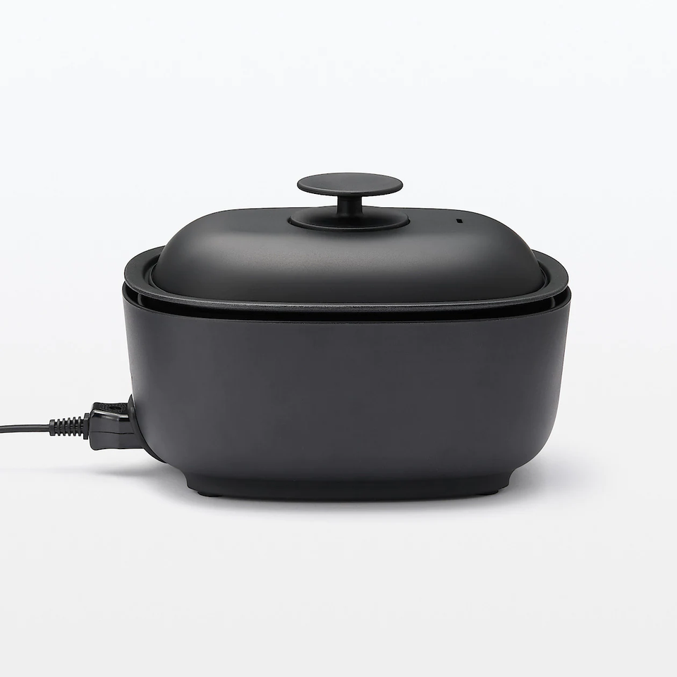 MUJI Deep Grill Pot MJ HPFK1 Nonstick Cookware Electric New Model Black ...