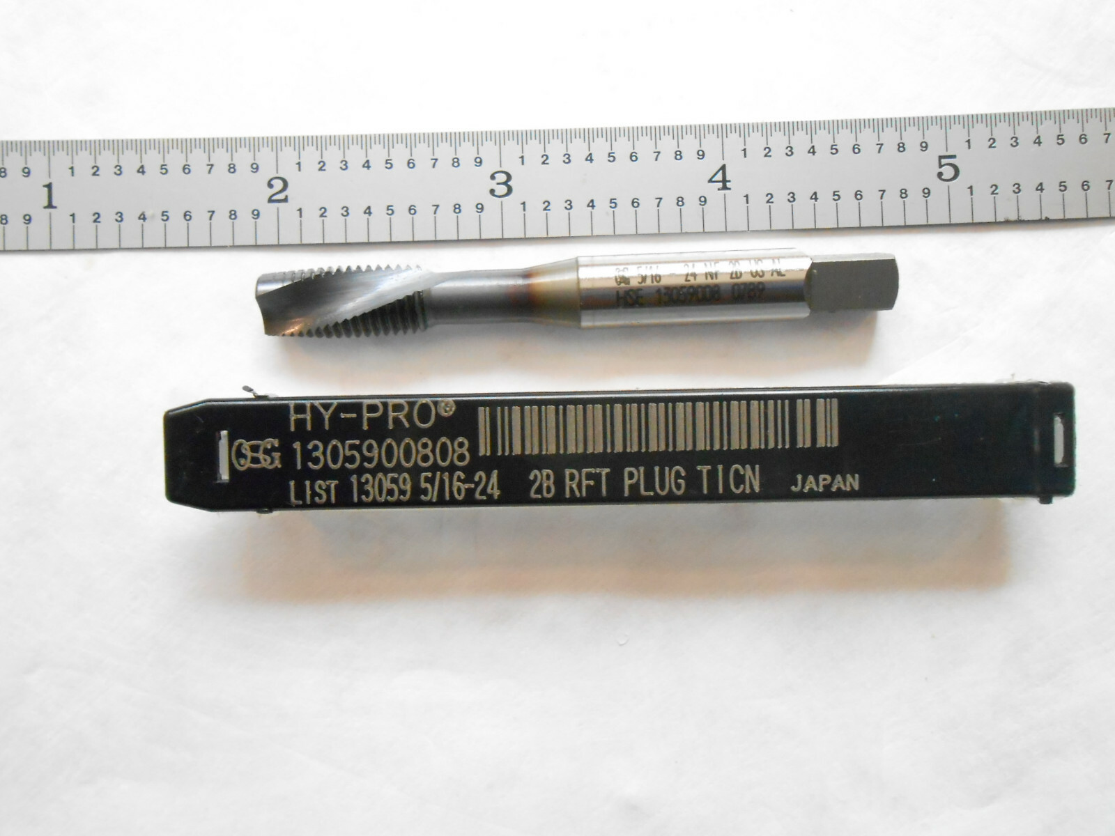 NEW OSG HY-PRO 5/16-24NF, H3, 2 FLUTE LHS/RHC SPIRAL FLUTE PLUG TAP EDP ...