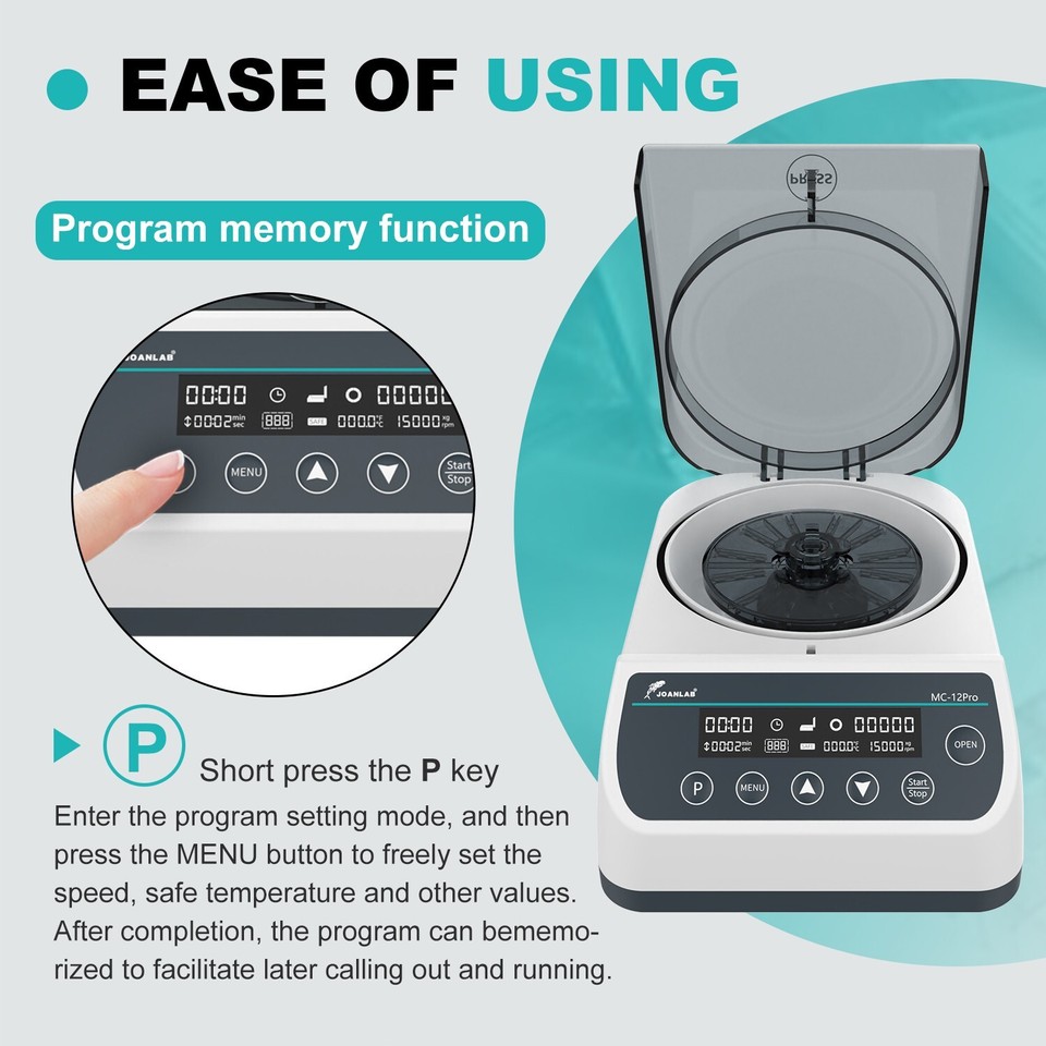 Microhematocrit Blood Centrifuge Machine Microcentrifuge w/ Hematocrit ...