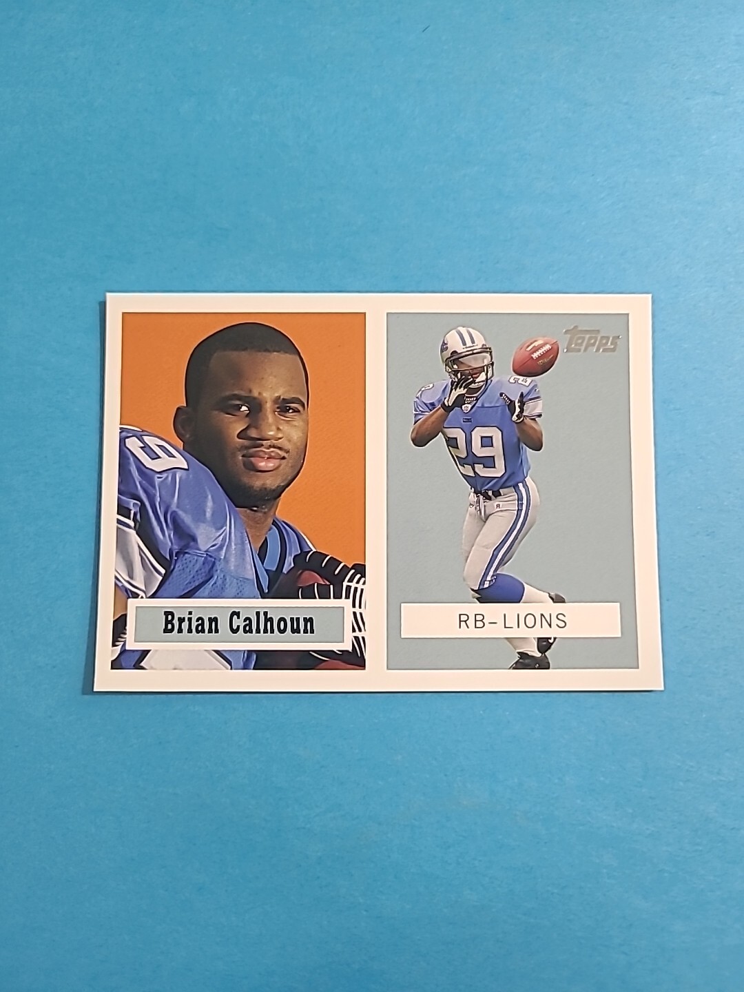 BRIAN CALHOUN 2006 TOPPS TURN BACK THE CLOCK FOOTBALL CARD # 13 H8591 ...