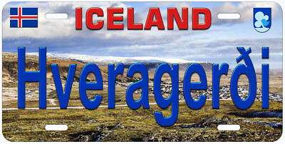 Hverageroi Iceland Novelty Car License Plate | eBay