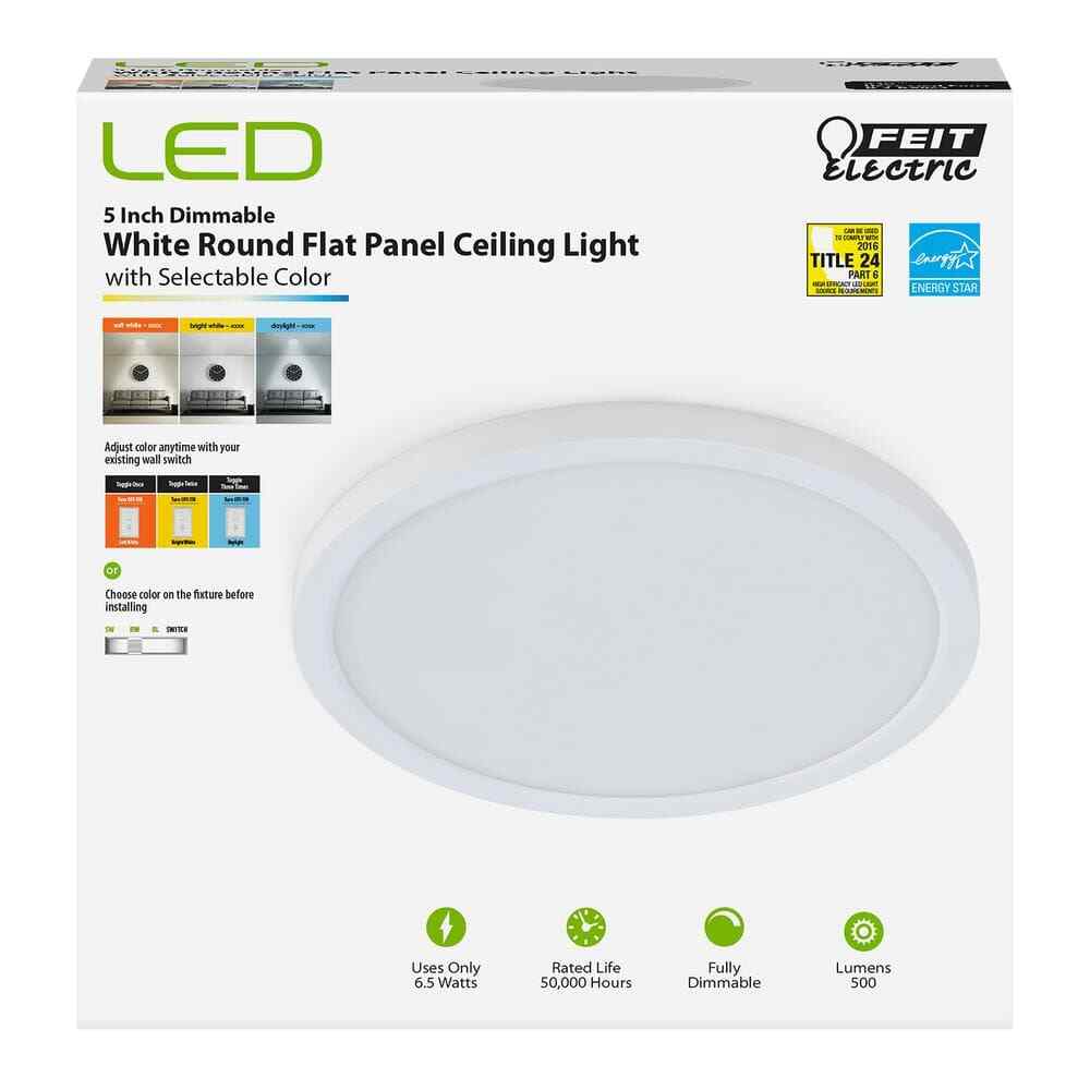 11 Inch Led Flat Panel Ceiling Fixture | Shelly Lighting