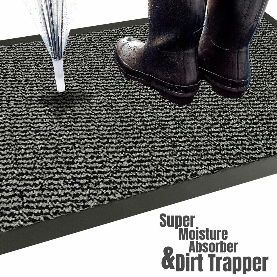 Non Slip Rubber Back Barrier Door Mat Large Heavy Duty Kitchen Rugs ...