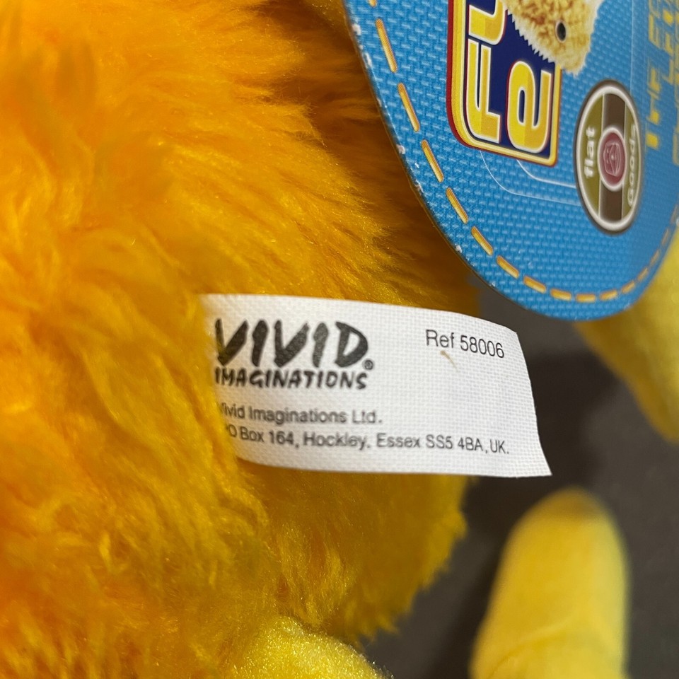 Flat Eric Soft Plush Toy with Tag | Vivid Imaginations | Vintage 1999 ...