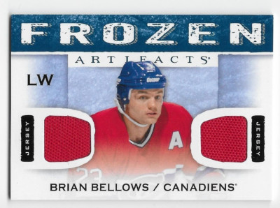 14/15 UD ARTIFACTS FROZEN ARTIFACTS DUAL GAME JERSEY Brian Bellows # ...