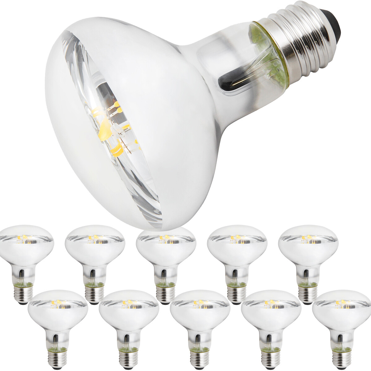 E27 R80 Reflektor 8W LED Leuchtmittel Reflektorlampe warmweiß Set 3x 5x ...