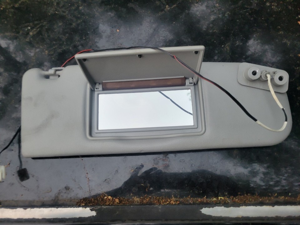 98-02 v70 right passenger side front windshield sun visor shade flap ...