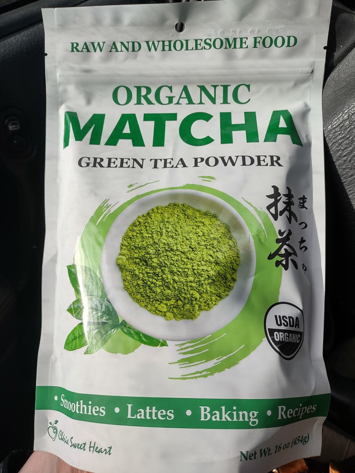 Cherie Sweet Heart Organic Matcha Powder - Matcha Green Tea Powder 16oz ...