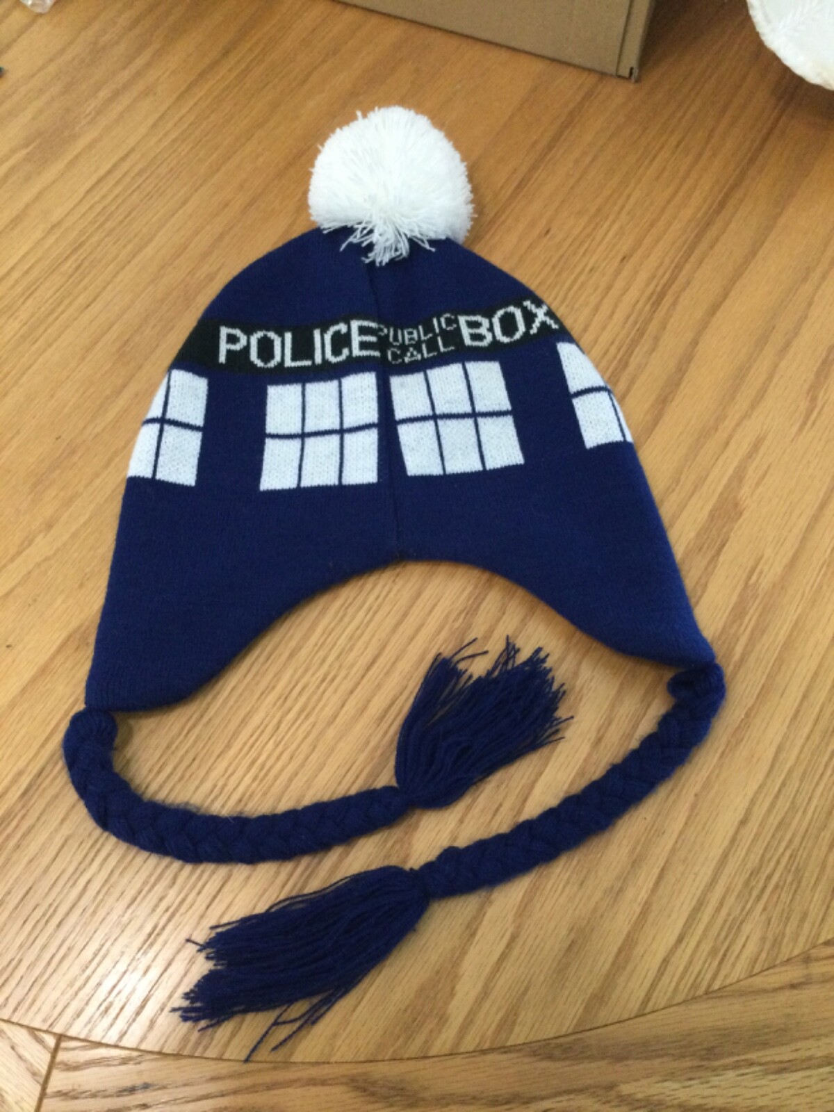 Dr. Who Winter Hat Snow Cap Unisex Police Box Windows… - Gem