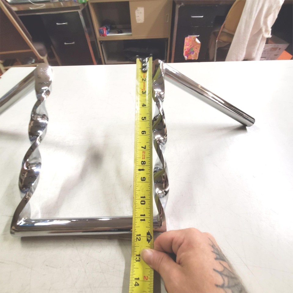 1" Twisted Z Bars Chrome Ape Hanger Handlebars Triumph Honda | 12 ...