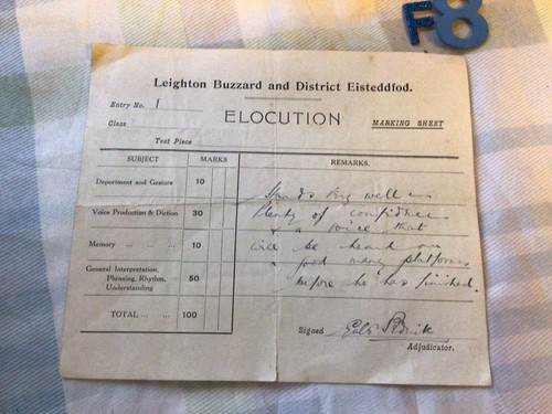 Vintage Scarce , Elocution Exam Certificate ,Leighton Buzzard | eBay UK