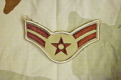 Military Patch US Air Force Desert Tan Color Airman First Class A1C ...