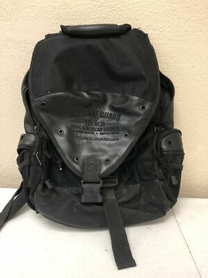 ARMY NATIONAL GUARD American Soldier Black Backpack Padded Laptop Area ...