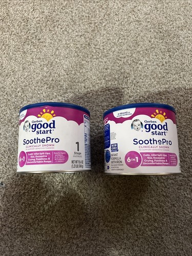 Gerber Good Start SoothePro Infant Baby Formula 11/24 0-12mo 19.4oz 2 ...
