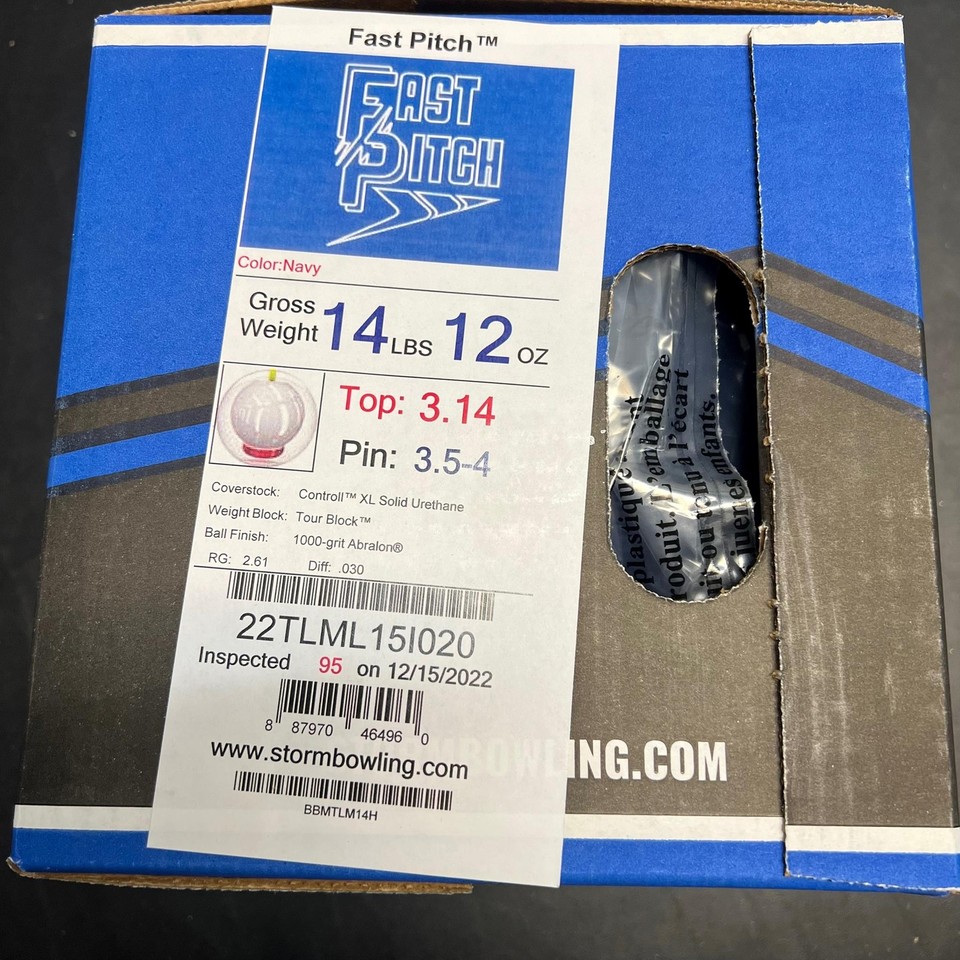 Storm Fast Pitch 14 lbs 12 oz NIB Bowling Ball! Free Shipping ...